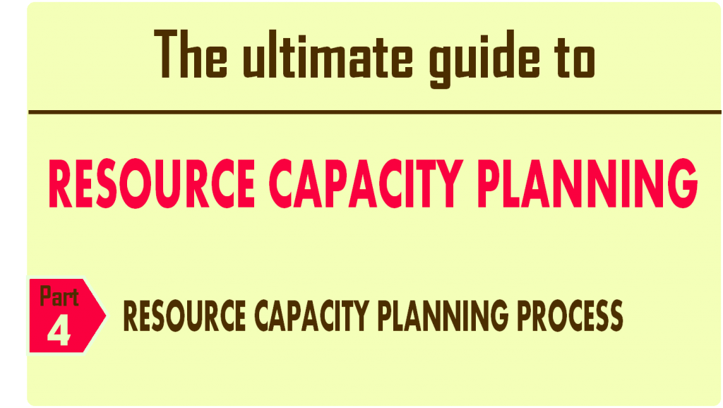 Resource Capacity Planning Process Resource Planning Guide Resource Capacity Planning Process Resource Planning Guide